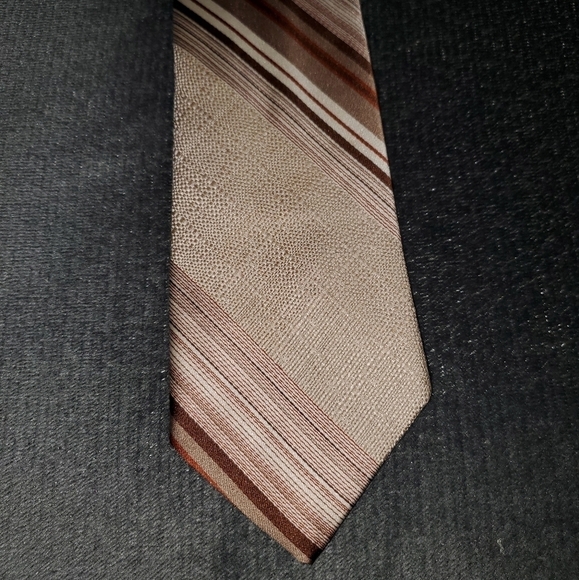 jcpenney | Accessories | Tan Brown Striped Tie New | Poshmark